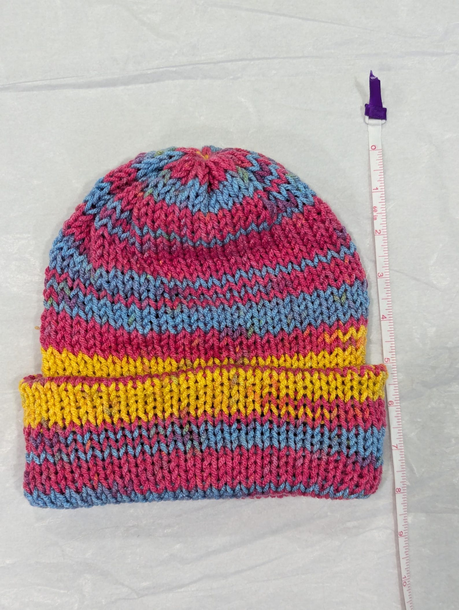 Reversible Handknit LGBT Pride Flag Hats Made With Self-striping ...