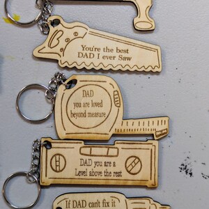 Handmade Engraved Wood Keychains for Mom, Dad, Grandma, Grandpa, - Etsy