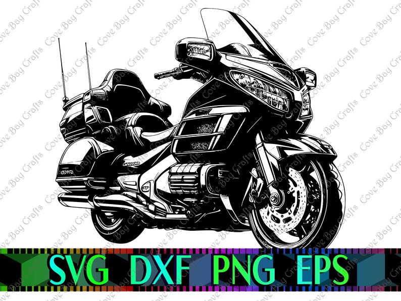 Goldwing Design Svg-png-eps-dxf Download, Printable, Editable Vector ...
