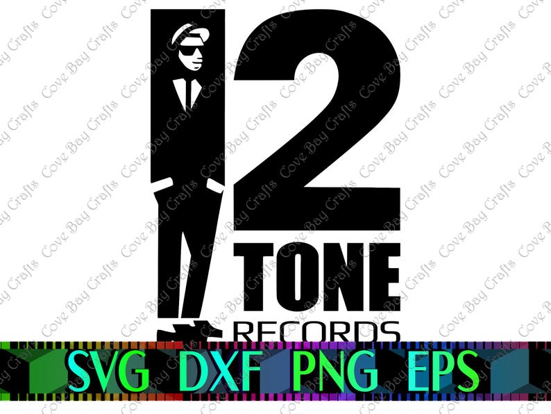 2 Tone Records Design Svg-png-eps-dxf Download, Printable, Editable ...