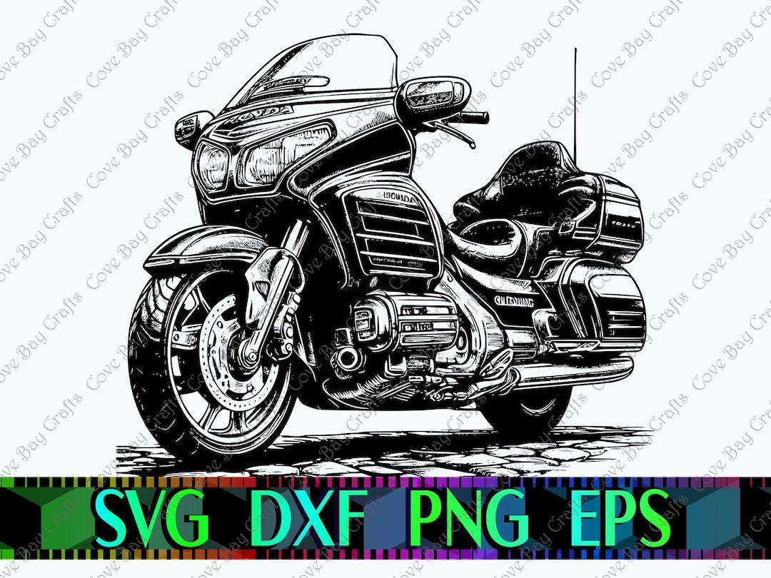 Goldwing Design Svg-png-eps-dxf Download, Printable, Editable Vector ...