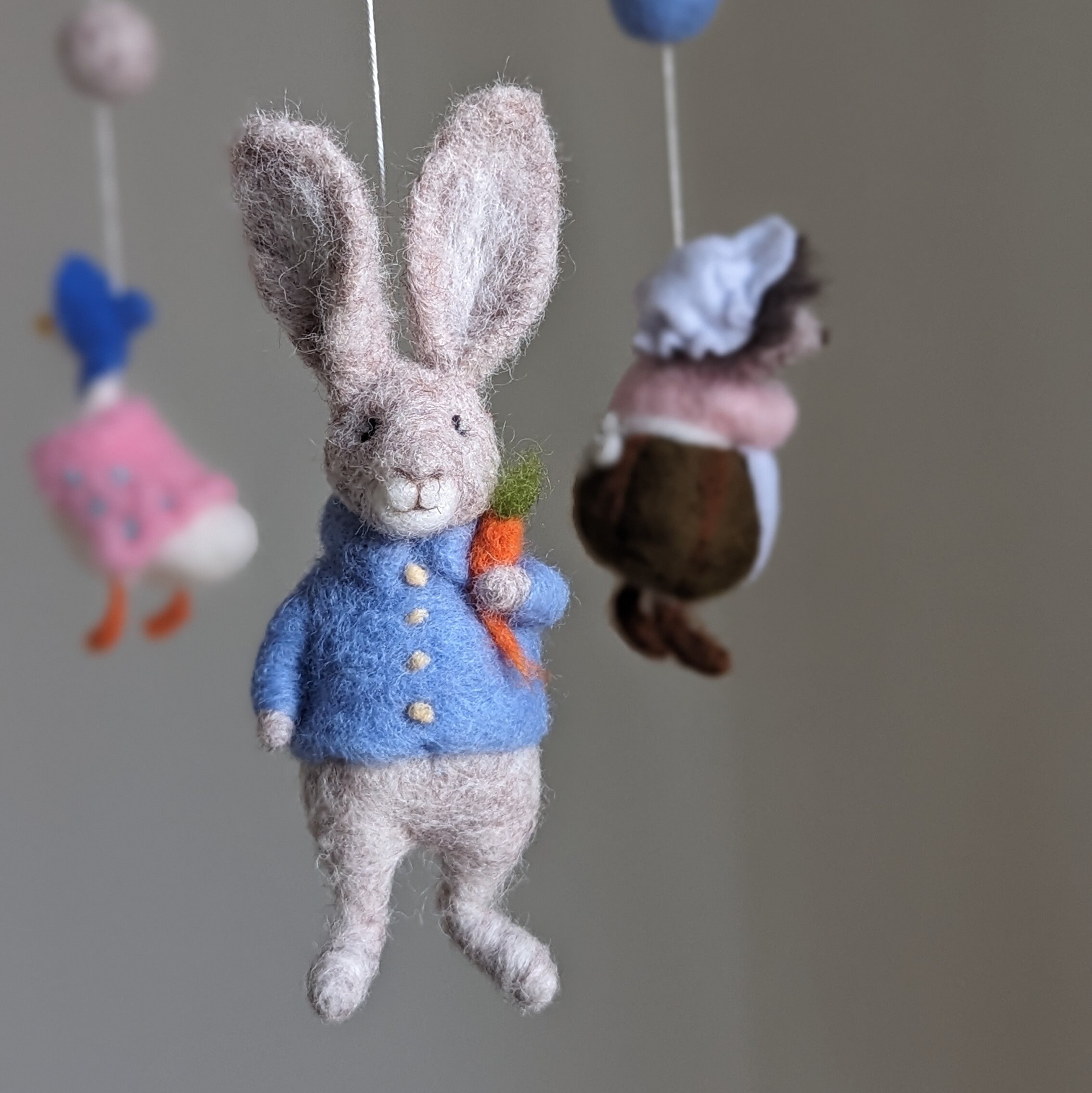 Peter Rabbit Felt, Peter Rabbit Mobile, Beatrix Potter, Peter Rabbit ...