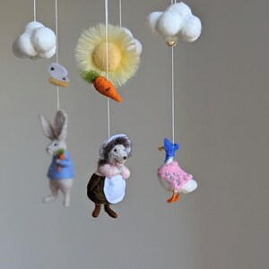 Mobile Crib Bunny, Peter Rabbit Mobile, Beatrix Potter, Peter Rabbit ...