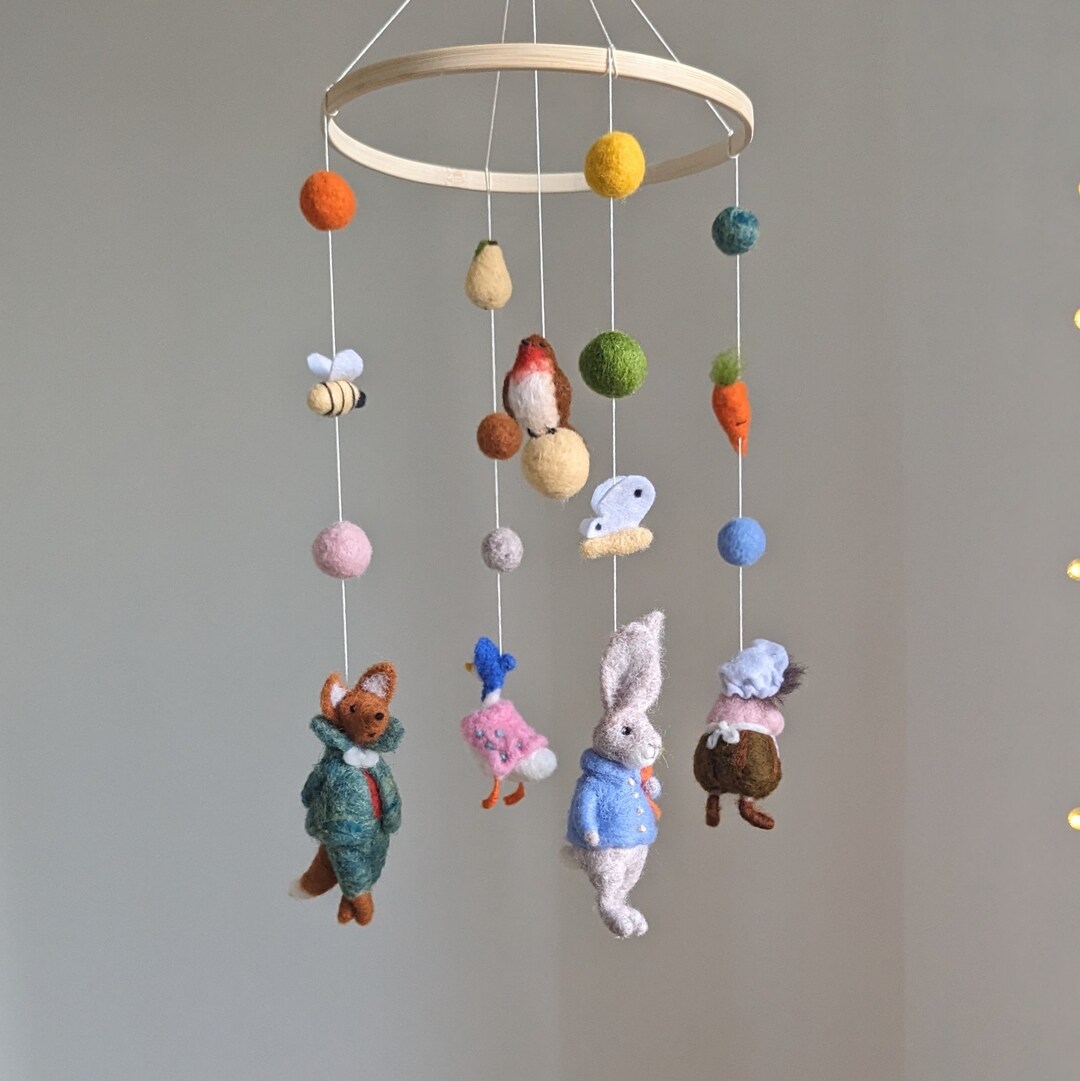 Peter Rabbit Felt, Peter Rabbit Mobile, Beatrix Potter, Peter Rabbit ...