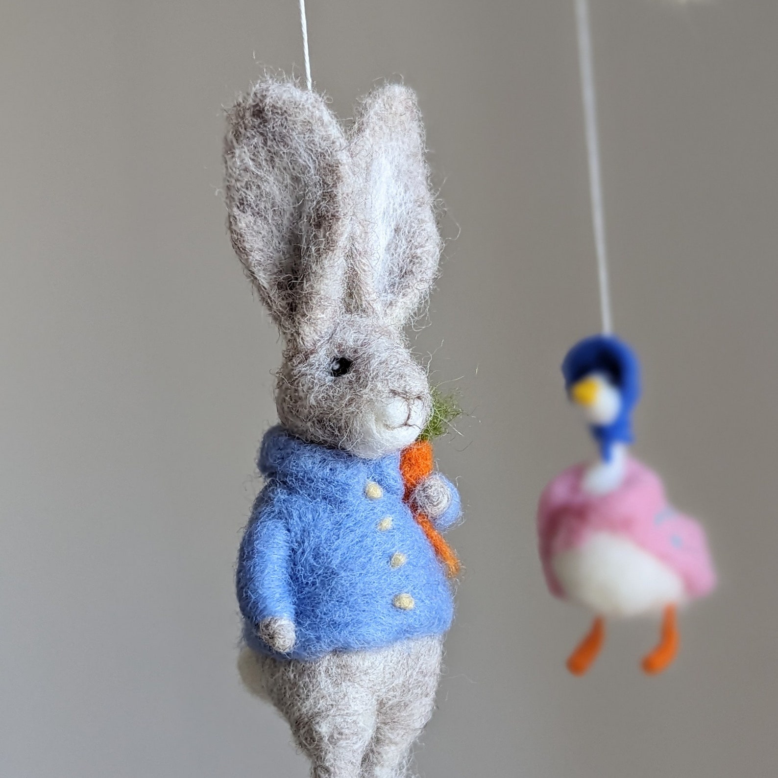 Mobile Crib Bunny, Peter Rabbit Mobile, Beatrix Potter, Peter Rabbit ...