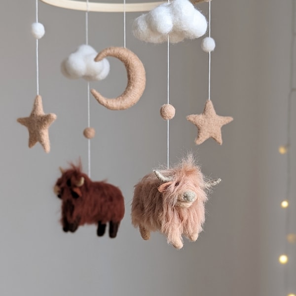 Highland Cow Mobile - Etsy