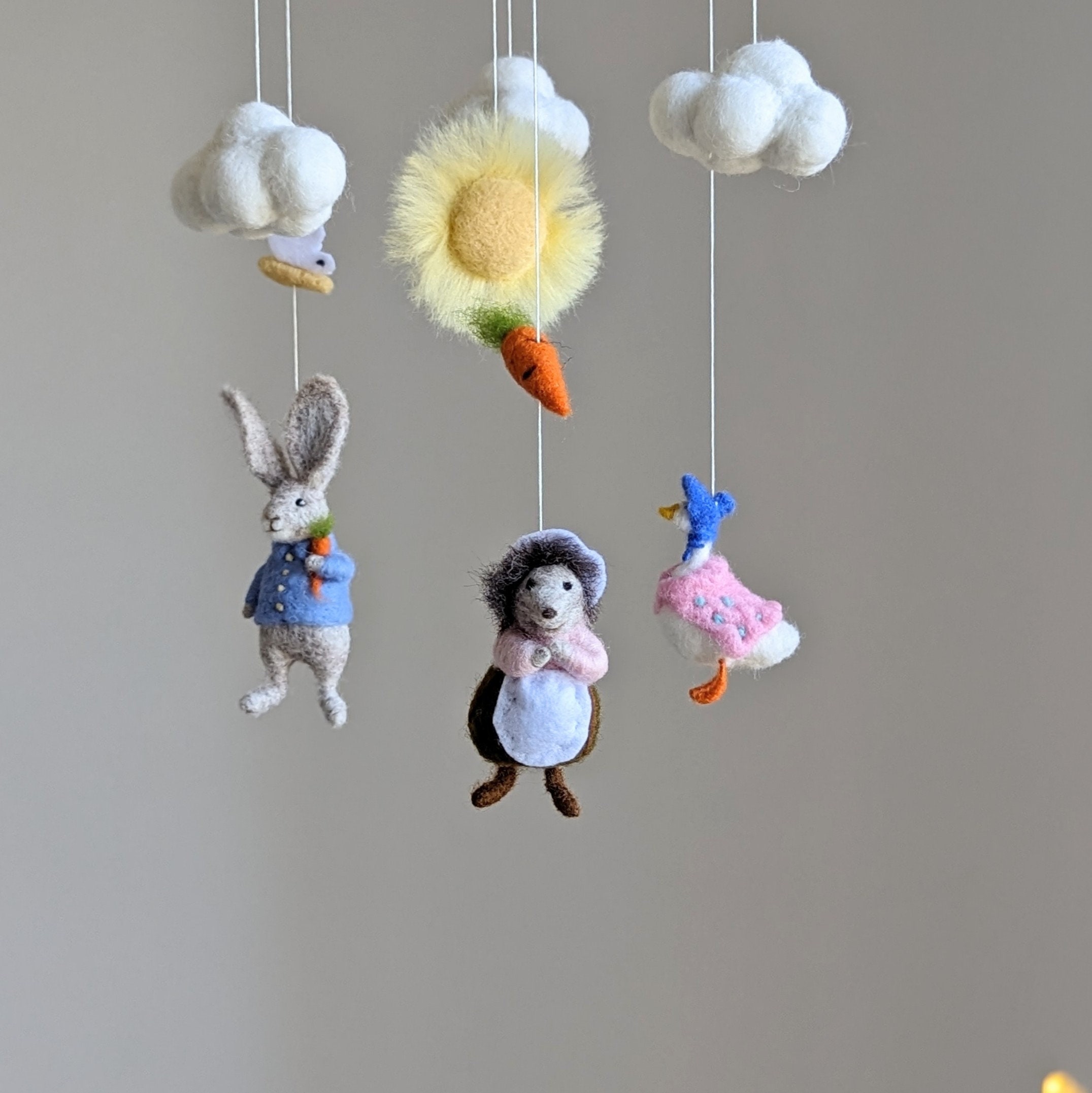 Mobile Crib Bunny, Peter Rabbit Mobile, Beatrix Potter, Peter Rabbit ...