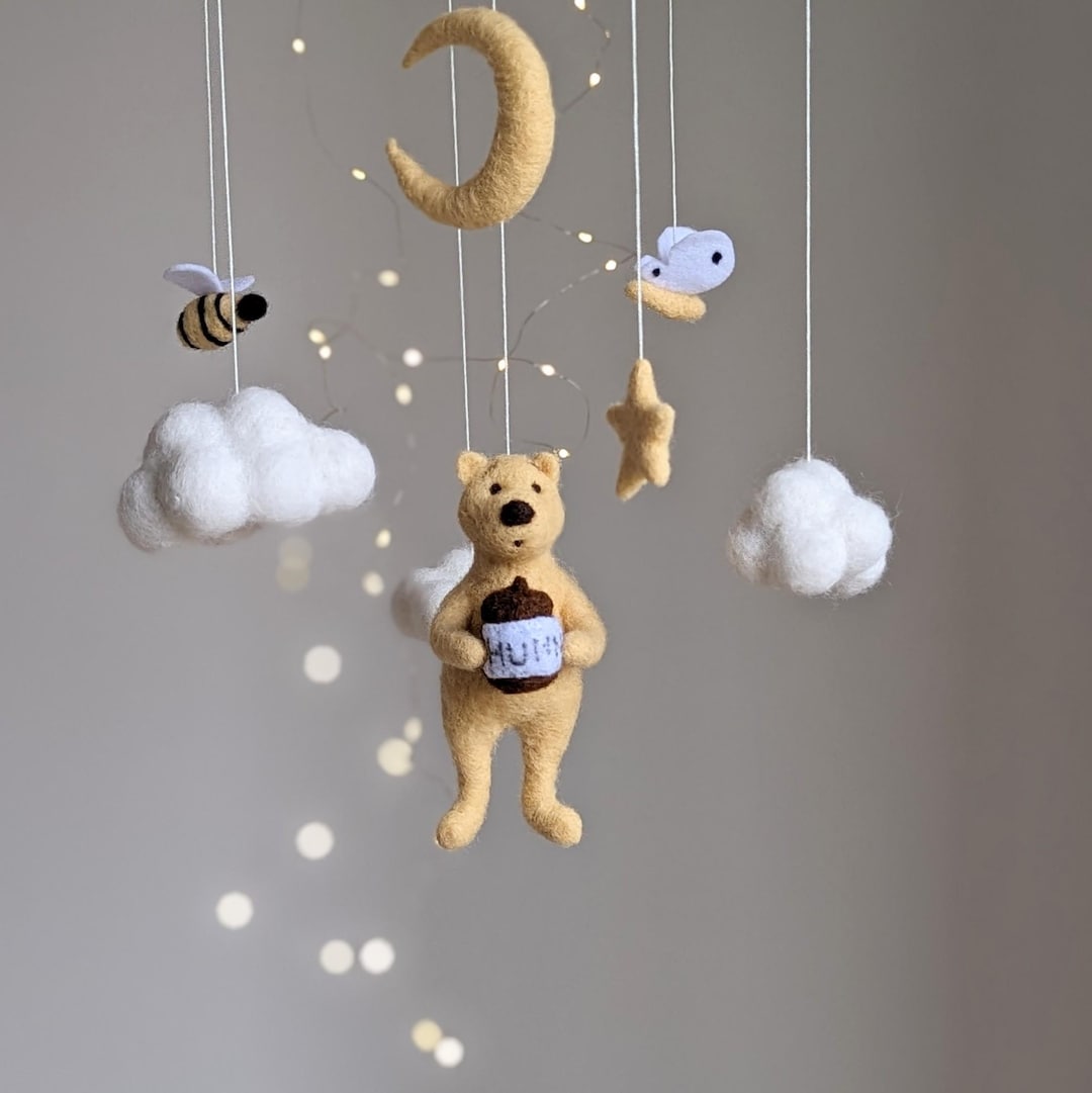 Pooh Bear Mobile, Winnie the Pooh Mobile, Imaginative Mobiles, Pooh ...