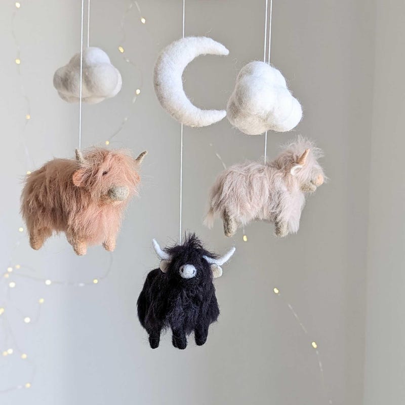 Highland Cow Mobile - Etsy