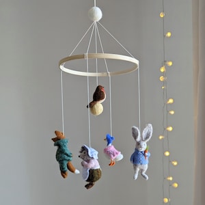 Beatrix Potter Mobile, Peter Rabbit Nursery, Peter Rabbit Mobile, Baby ...