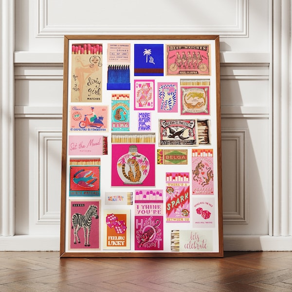 Matchbox Collage Poster - Etsy