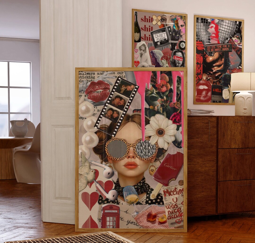 4 Pinterest Shuffle Collage Poster, Moodboard Print, Visual Board ...