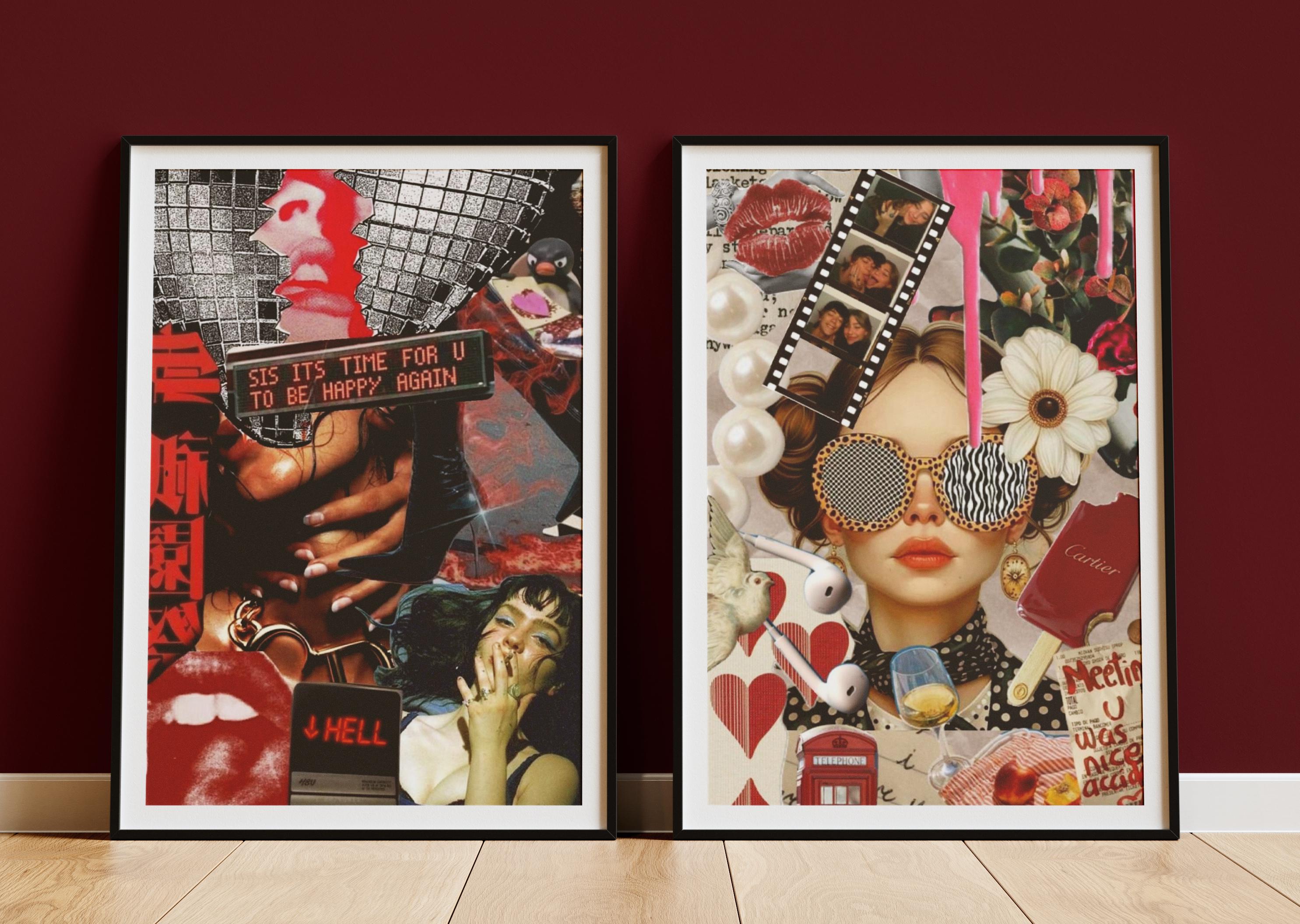 4 Pinterest Shuffle Collage Poster, Moodboard Print, Visual Board ...