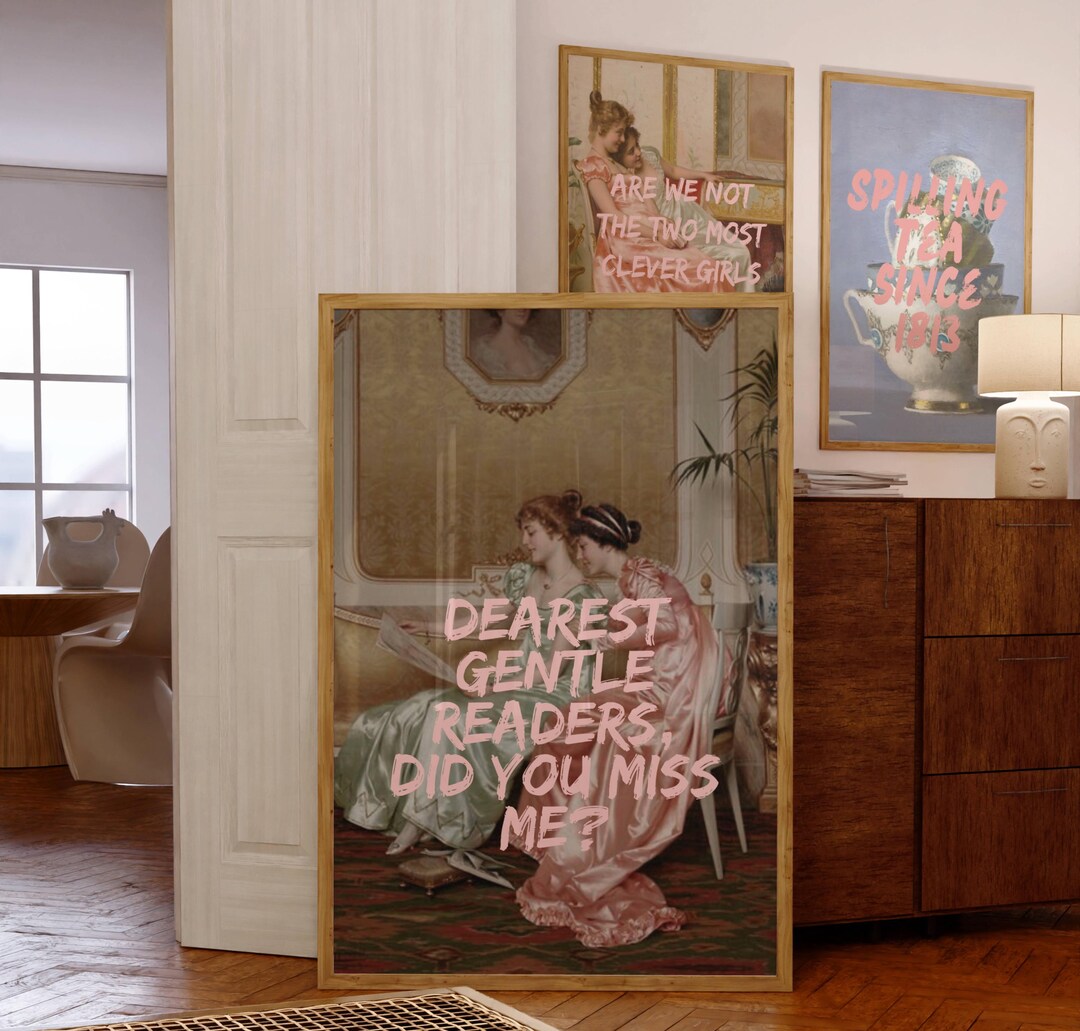 8 Bridgerton Quote Inspired Poster, Regency Era, Romantic Era ...