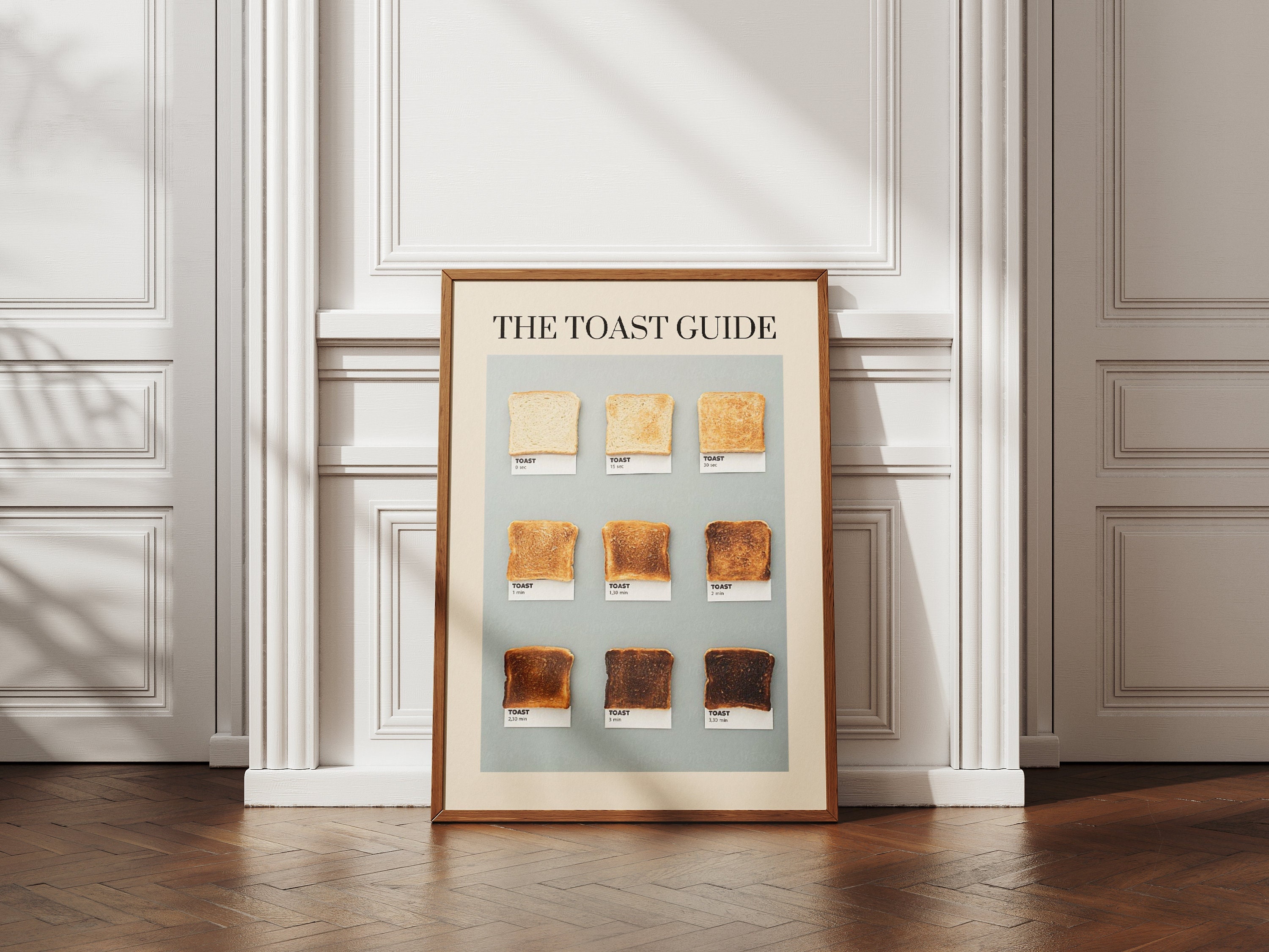Toast Guide Kitchen Print, Funny Kitchen Wall Art, Food Poster ...