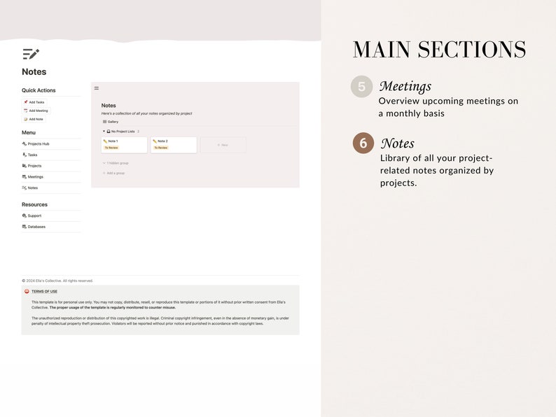 Notion Template Project Management, Notion Small Business Project ...