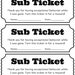 Sub Tickets | Printable Classroom Management Incentives | Instant ...