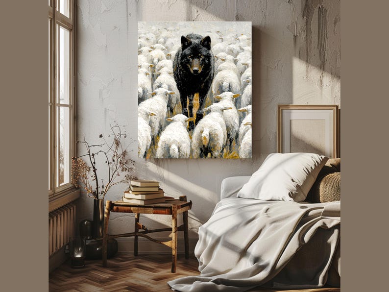 Christian Wall Art Prints Printable Wall Art Sheep in the Midst of ...