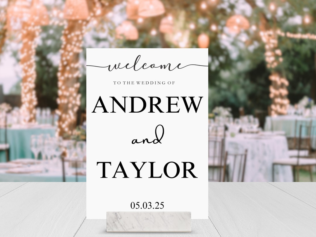 Welcome to the Wedding of Sign Svg, Welcome to Our Wedding Sign Svg ...
