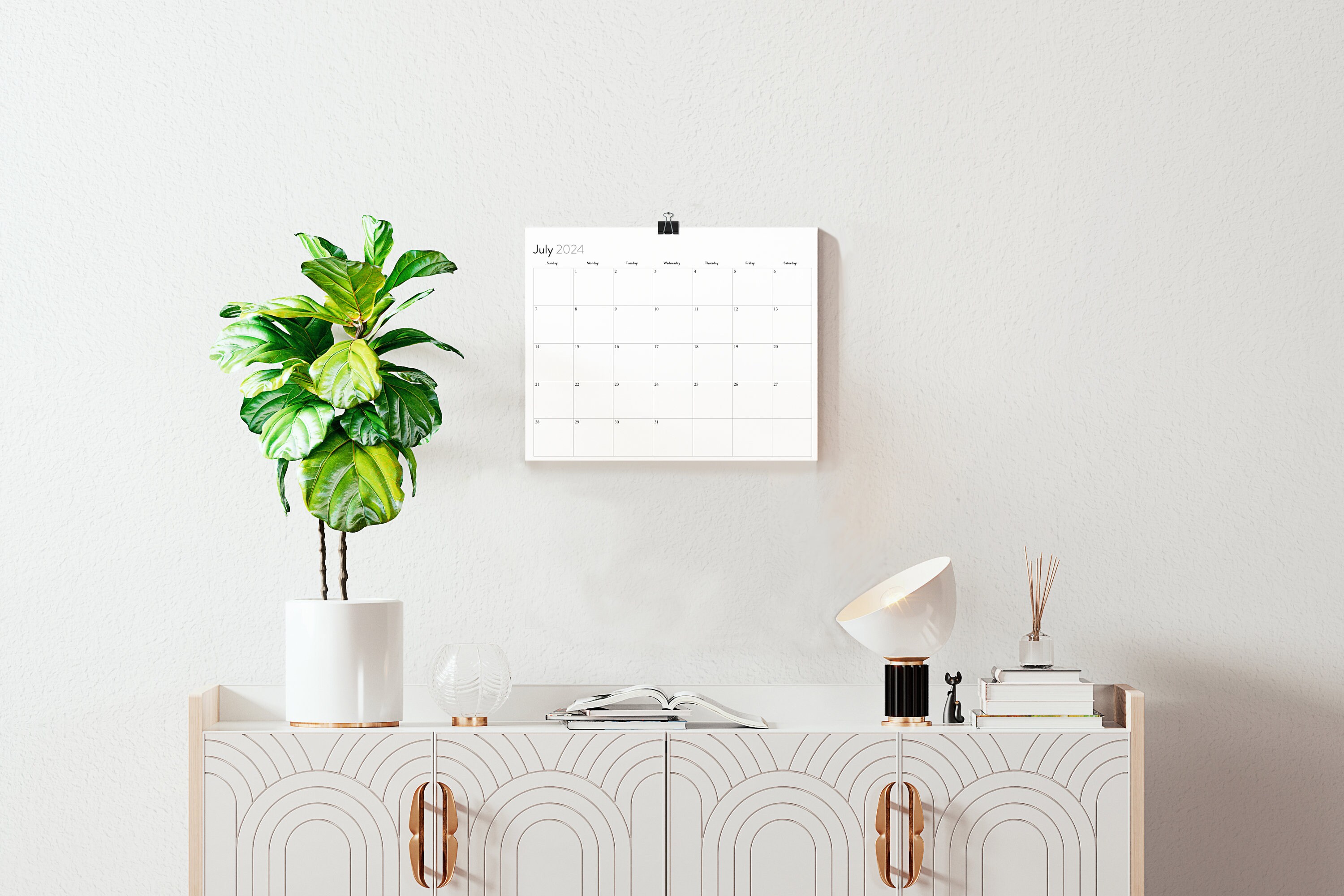 Printable 2024 Calendar Each Month | US Letter Size | Landscape ...