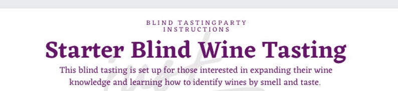 Beginner's Guide to Hosting a Memorable Blind Wine Tasting Party ...