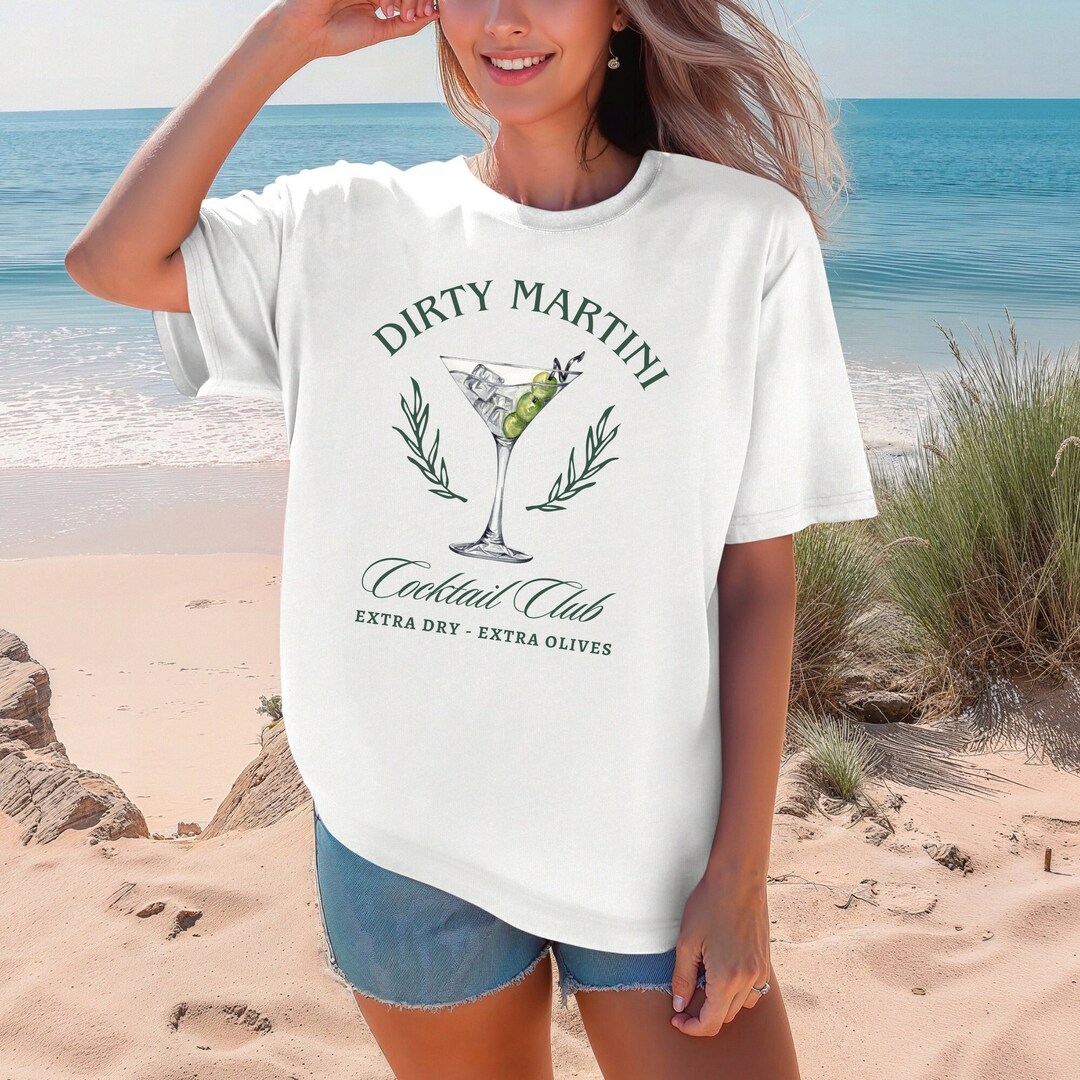 Dirty Martini Cocktail Club T-shirt | Cocktail Social Club | Comfort ...