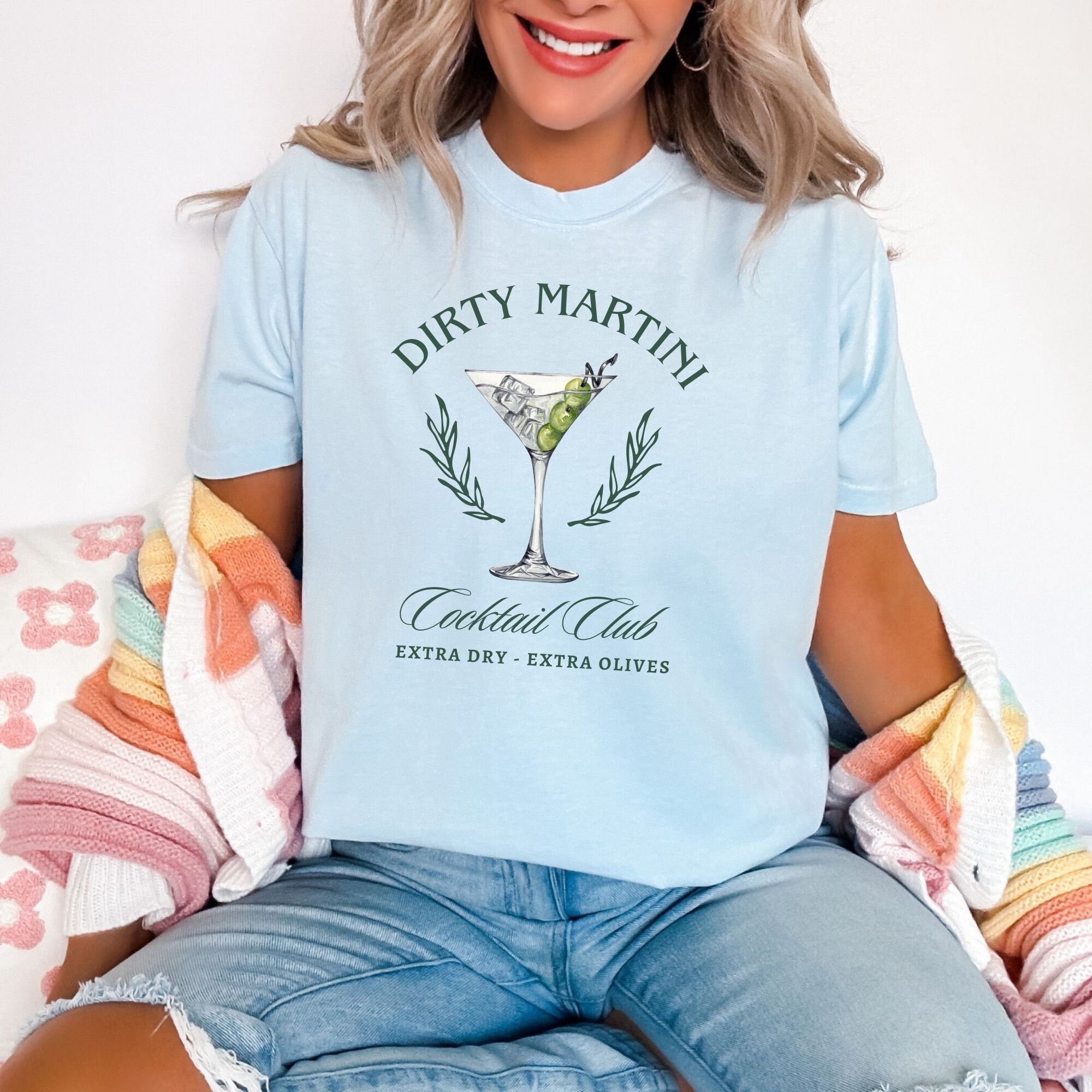 Dirty Martini Cocktail Club T-shirt | Cocktail Social Club | Comfort ...