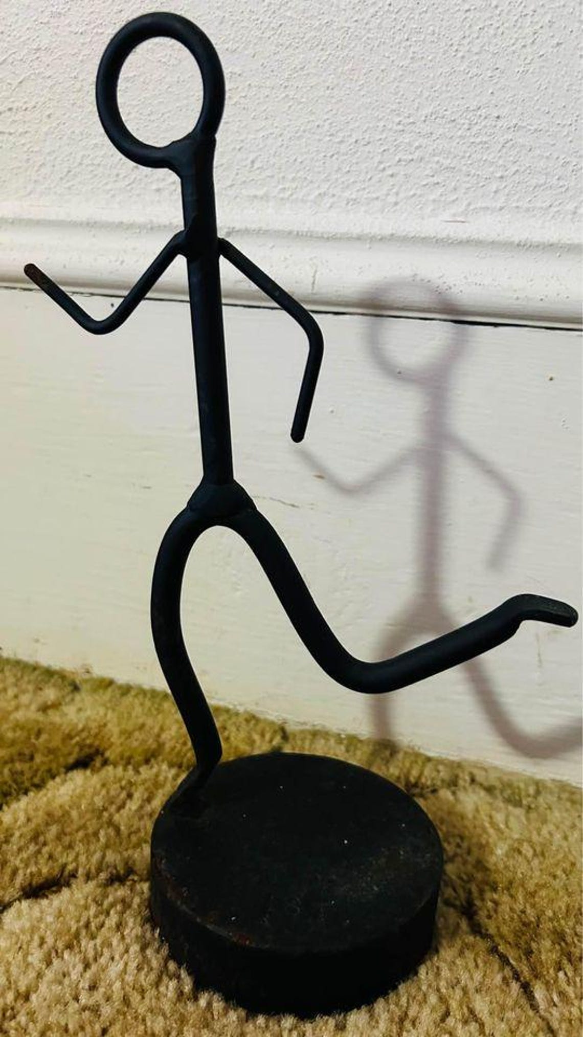 Vintage Running Stick Figure Iron Display Holders - Etsy