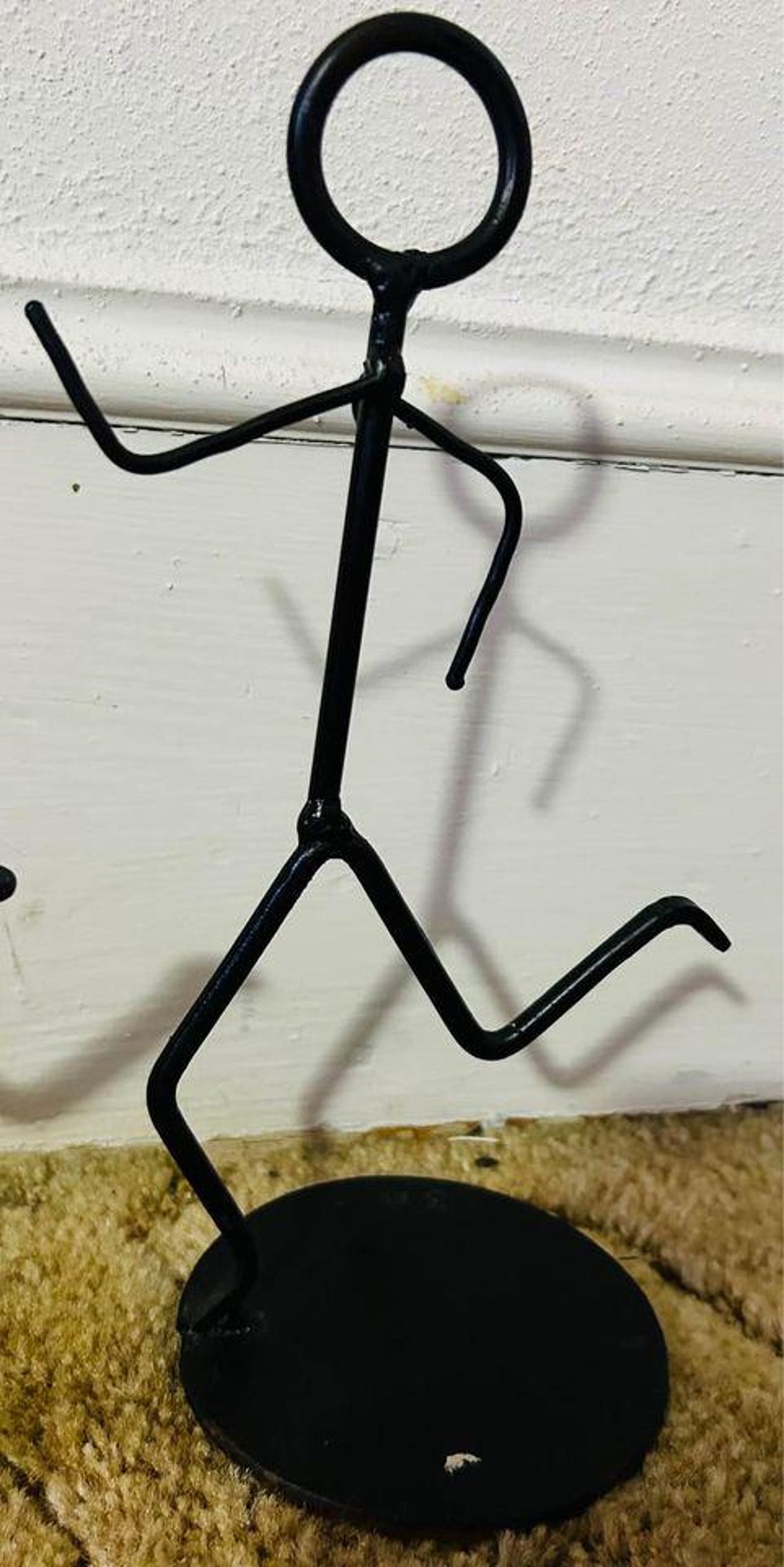 Vintage Running Stick Figure Iron Display Holders - Etsy