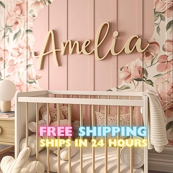 Baby Name Wall Decor - Etsy