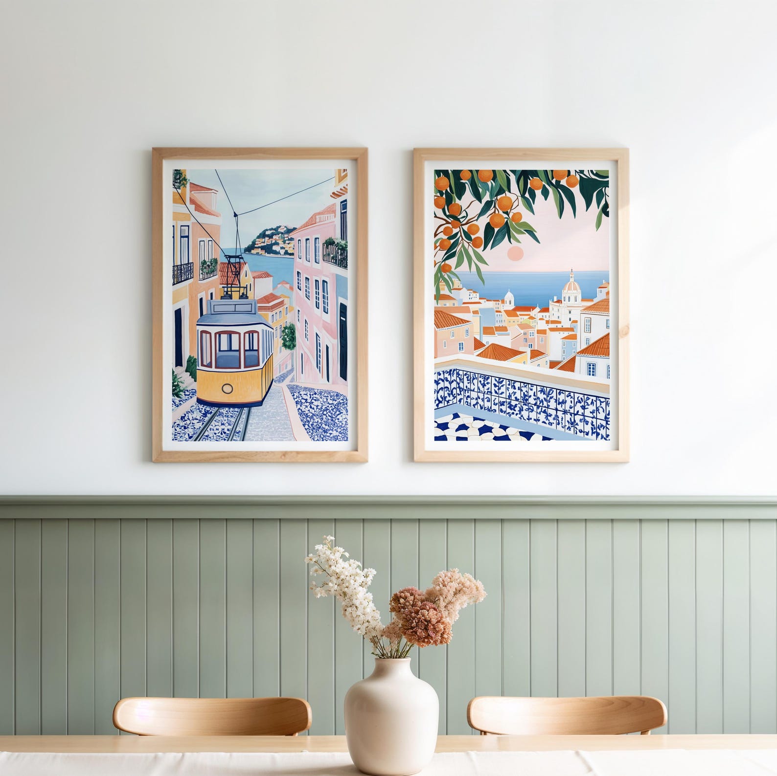 Lisbon Wall Art, Set of 3, Portugal Art Prints, Portugal Travel Posters ...
