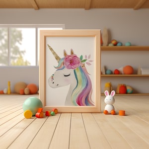 Set of 3 Unicorn Wall Art Prints, Unicorn Nursery Decor, Girl Bedroom ...