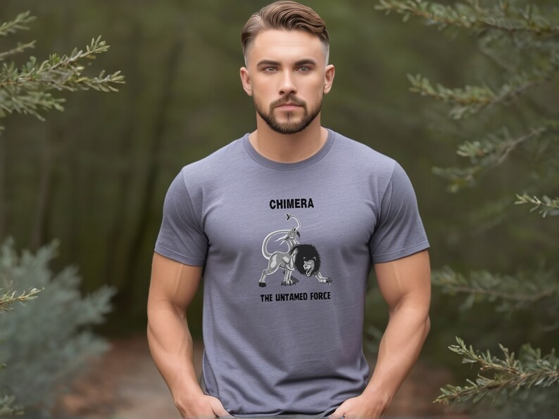 Mythical Chimera Tshirt, Lion, Goat, Snake T-shirt, Greek Mythology ...