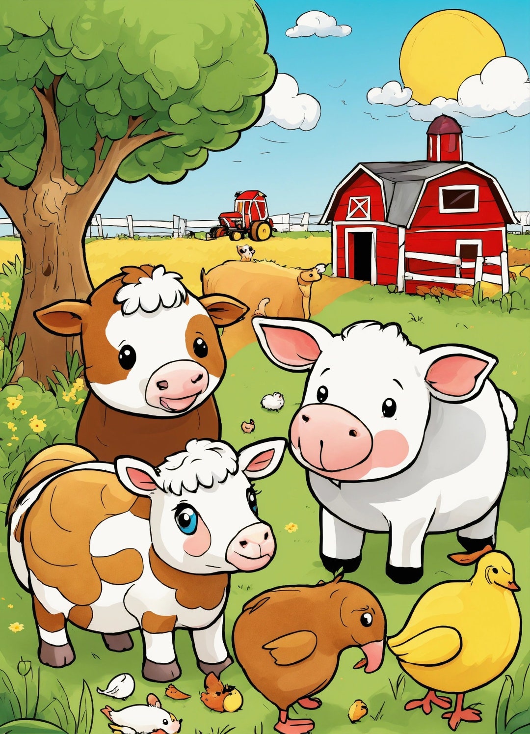 50+ PDF Coloring Pages Animals for Kids Unique Collection - Etsy