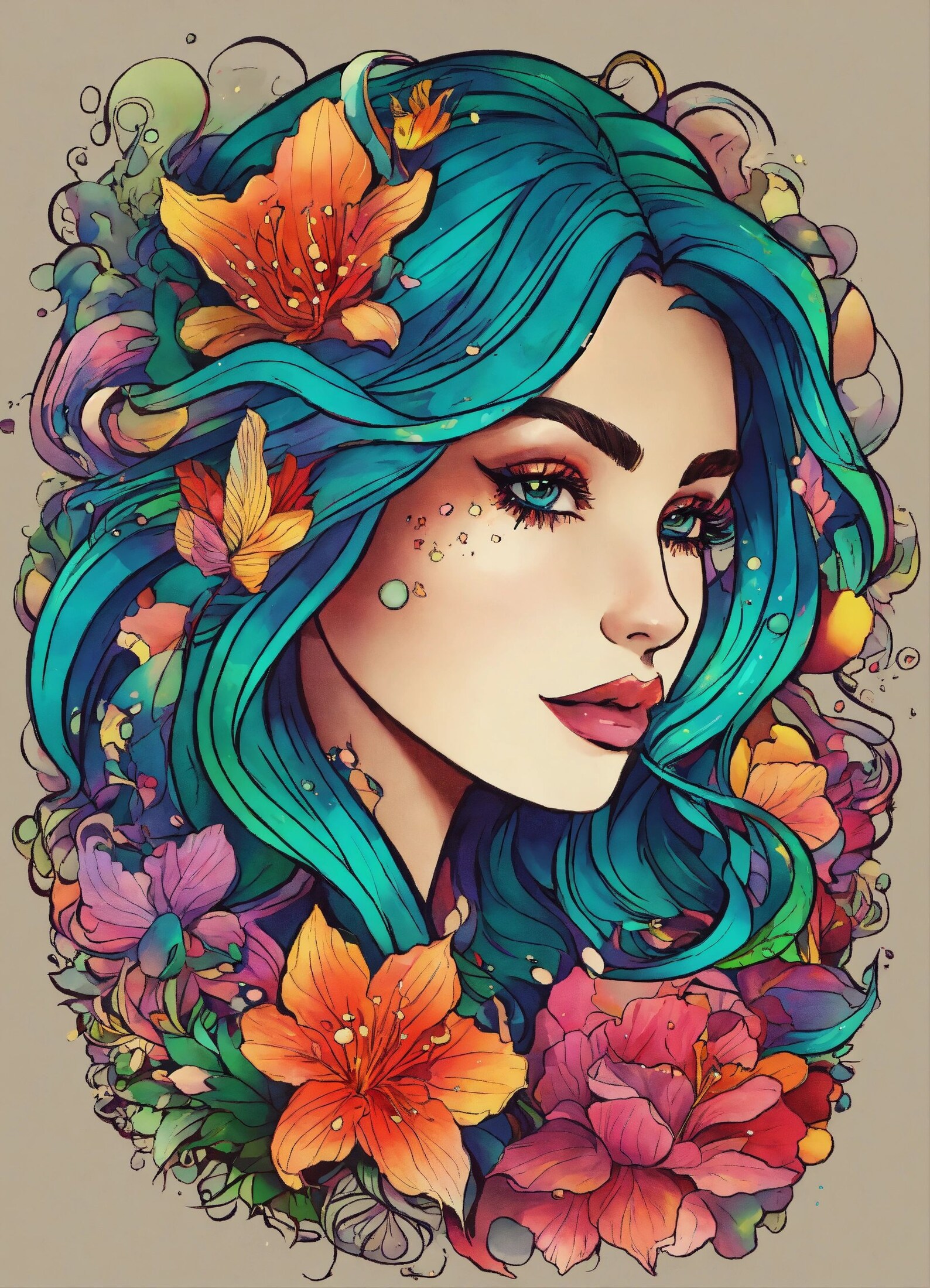 50 PDF Coloring Pages Human Portrait for Adults Kids Unique Collection ...