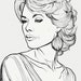 50 PDF Realistic Woman Portrait Coloring Pages for Adult Digital ...