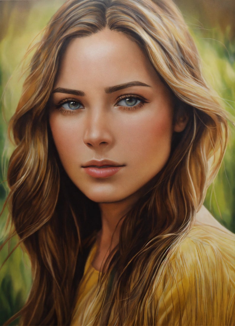50 PDF Realistic Woman Portrait Coloring Pages for Adult Digital ...