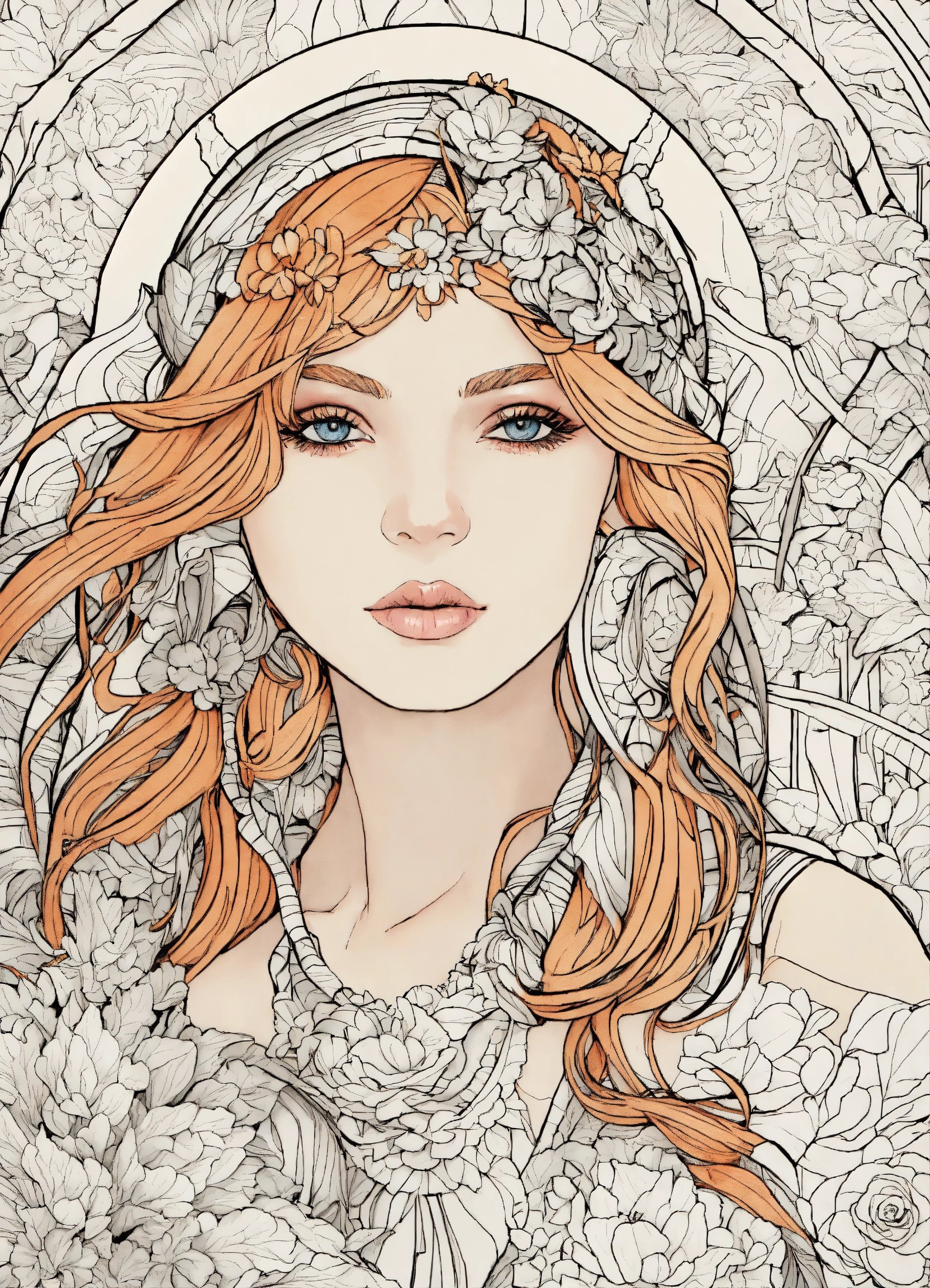 50+ PDF Coloring Pages Human Portrait for Adults Kids Unique Collection ...