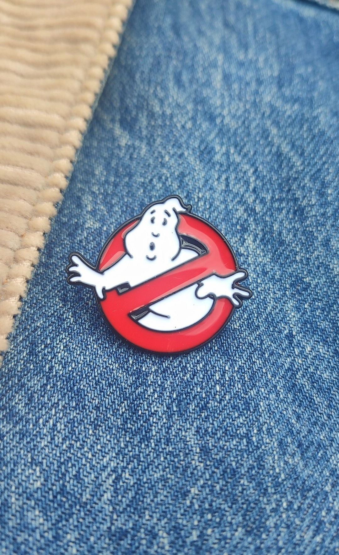 Ghostbusters Logo Pin Badge - Etsy