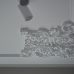 Large Carved Plaster Corner, Beautiful Wall Decoration, Stylish ...