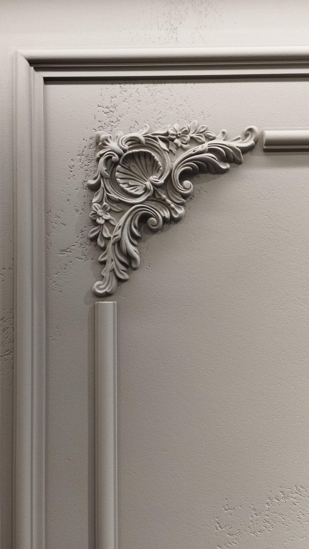 Plaster Corner, Classic French Style Stucco Rose Carving, 11 Inches - Etsy