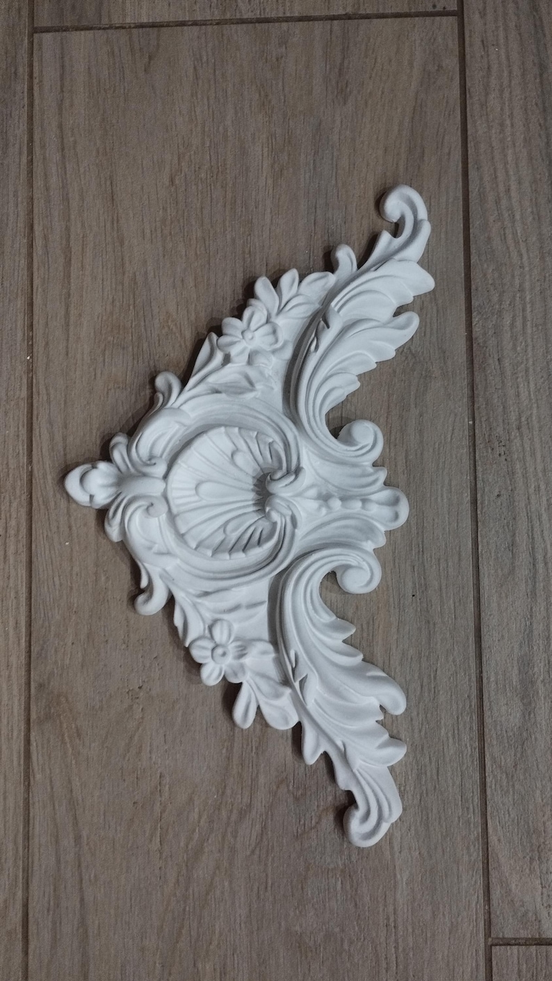 Plaster Corner, Classic French Style Stucco Rose Carving, 11 Inches - Etsy
