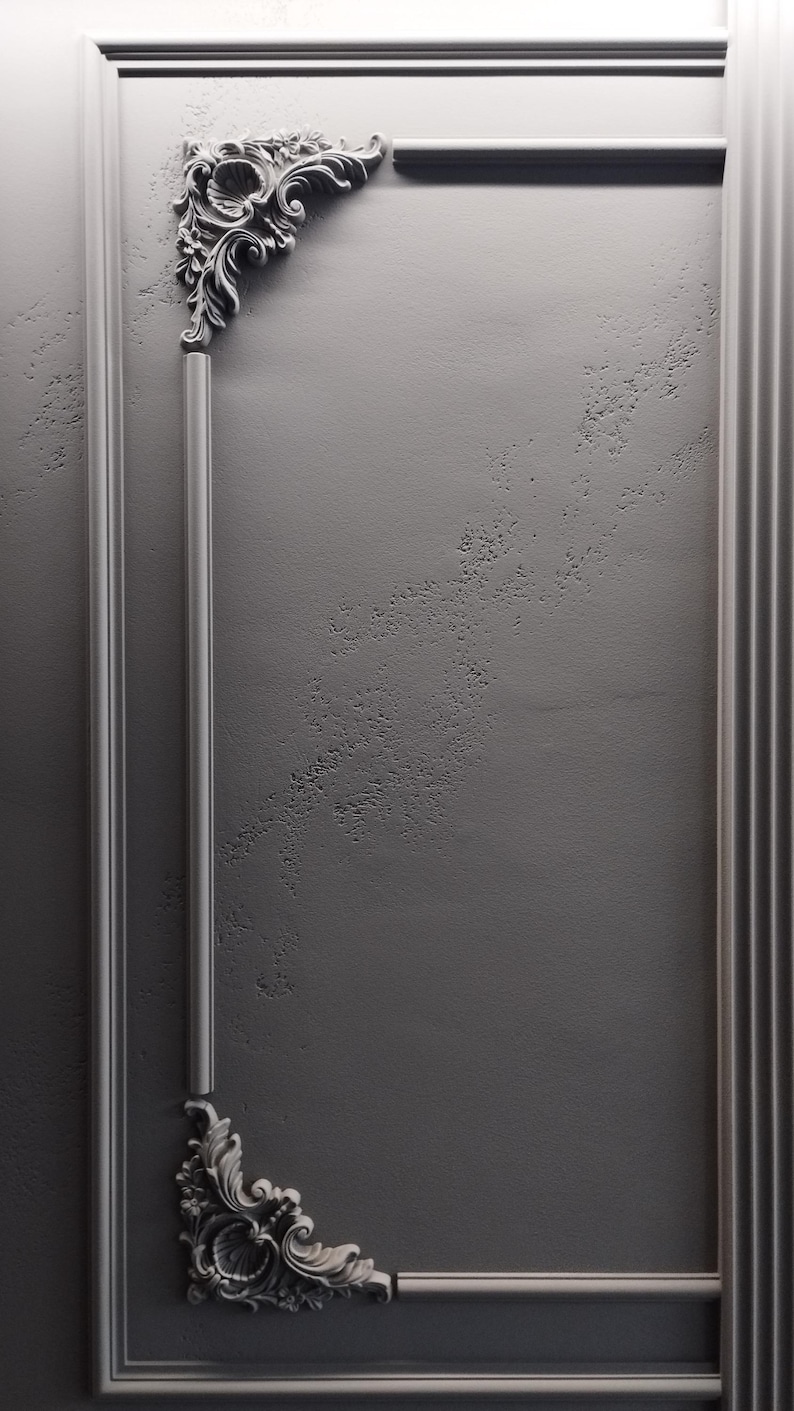 Plaster Corner, Classic French Style Stucco Rose Carving, 11 Inches - Etsy