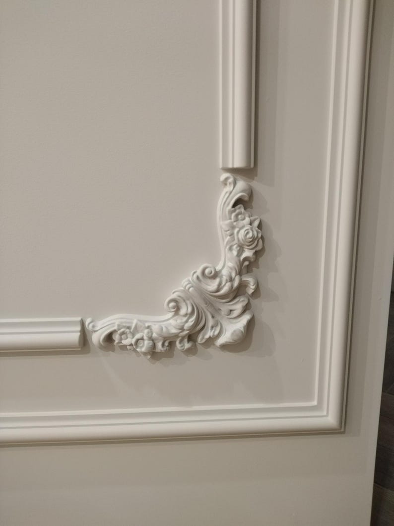 Plaster Corner, Classic French Style Stucco Rose ,carving - Etsy
