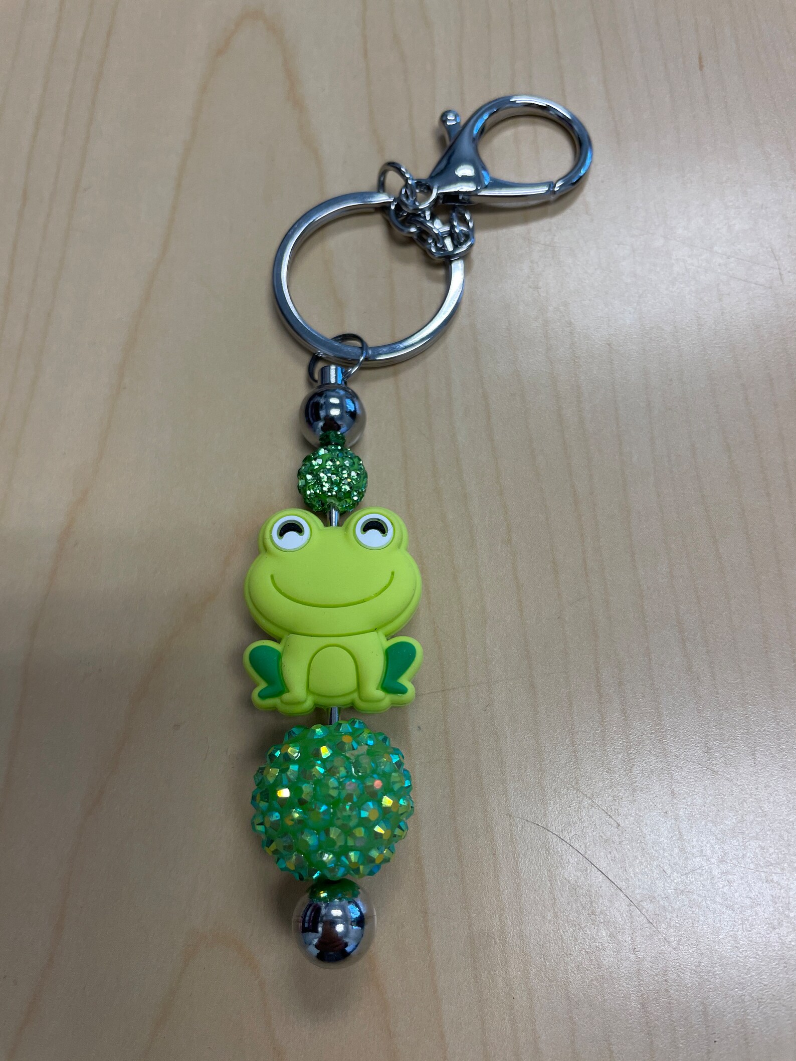 Frog Key Chain With Beads. - Etsy