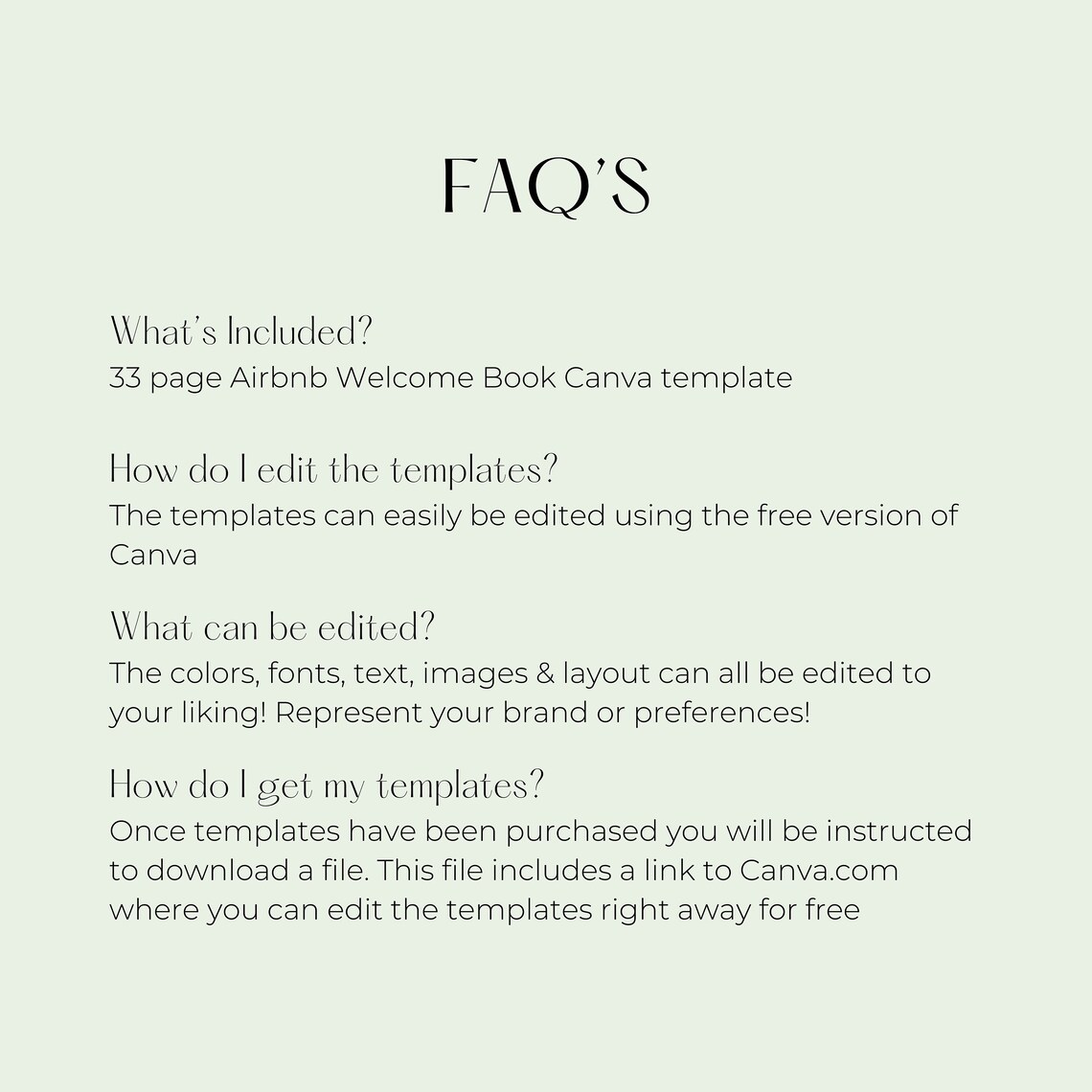 Airbnb Welcome Book Template Canva Template Beautiful and Fully ...