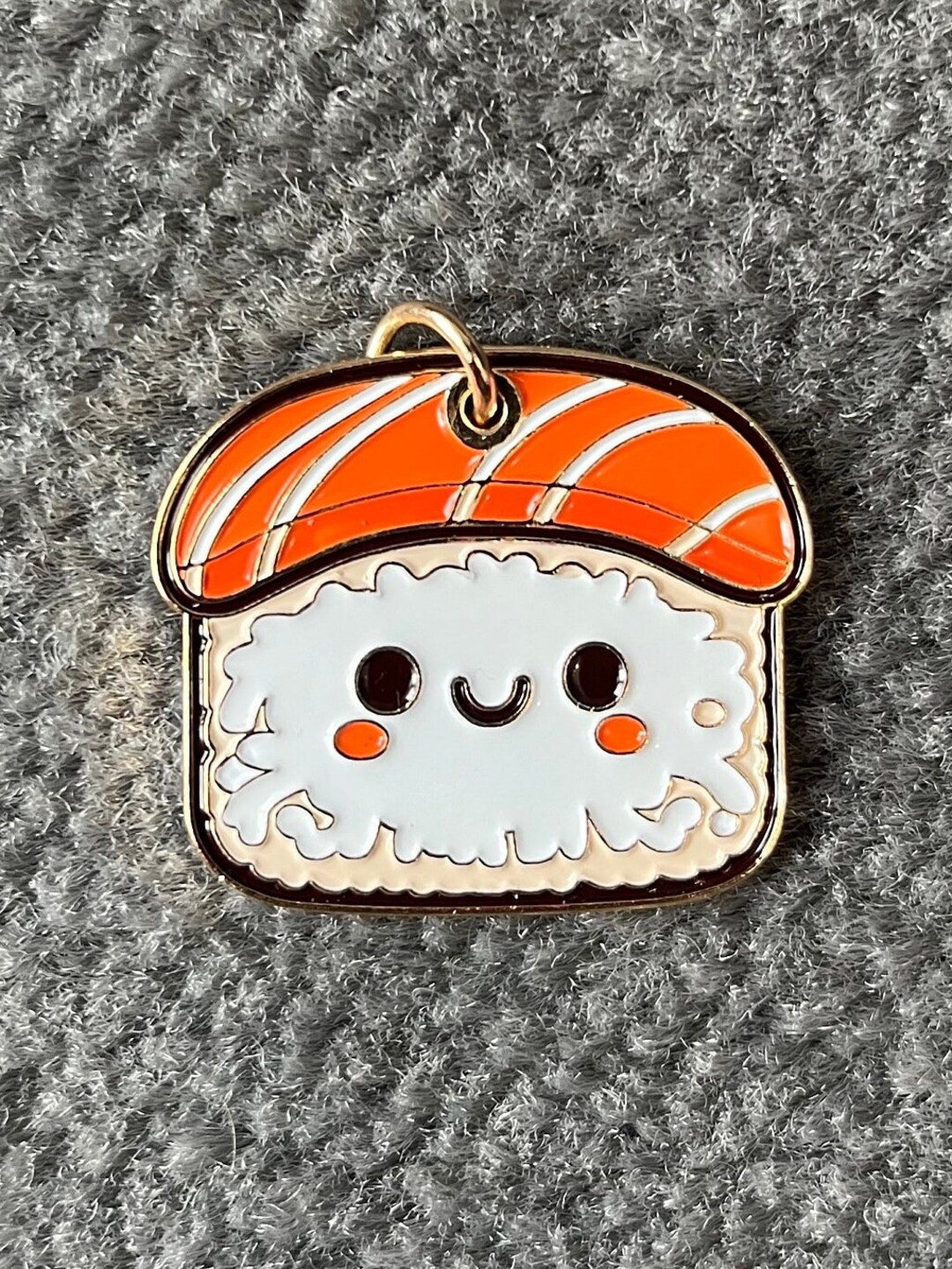 Sushi Pet Tag - Custom Engraved Pet Tag - Personalized Dog Tag - Personalized Cat Tag - Enamel ...