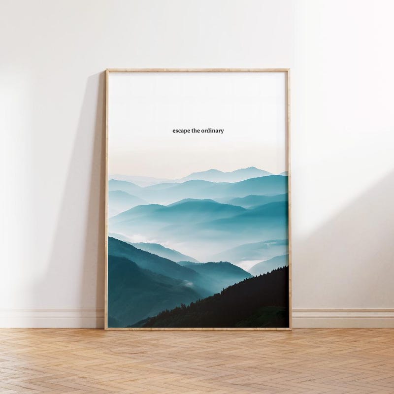Mountain Poster - Etsy