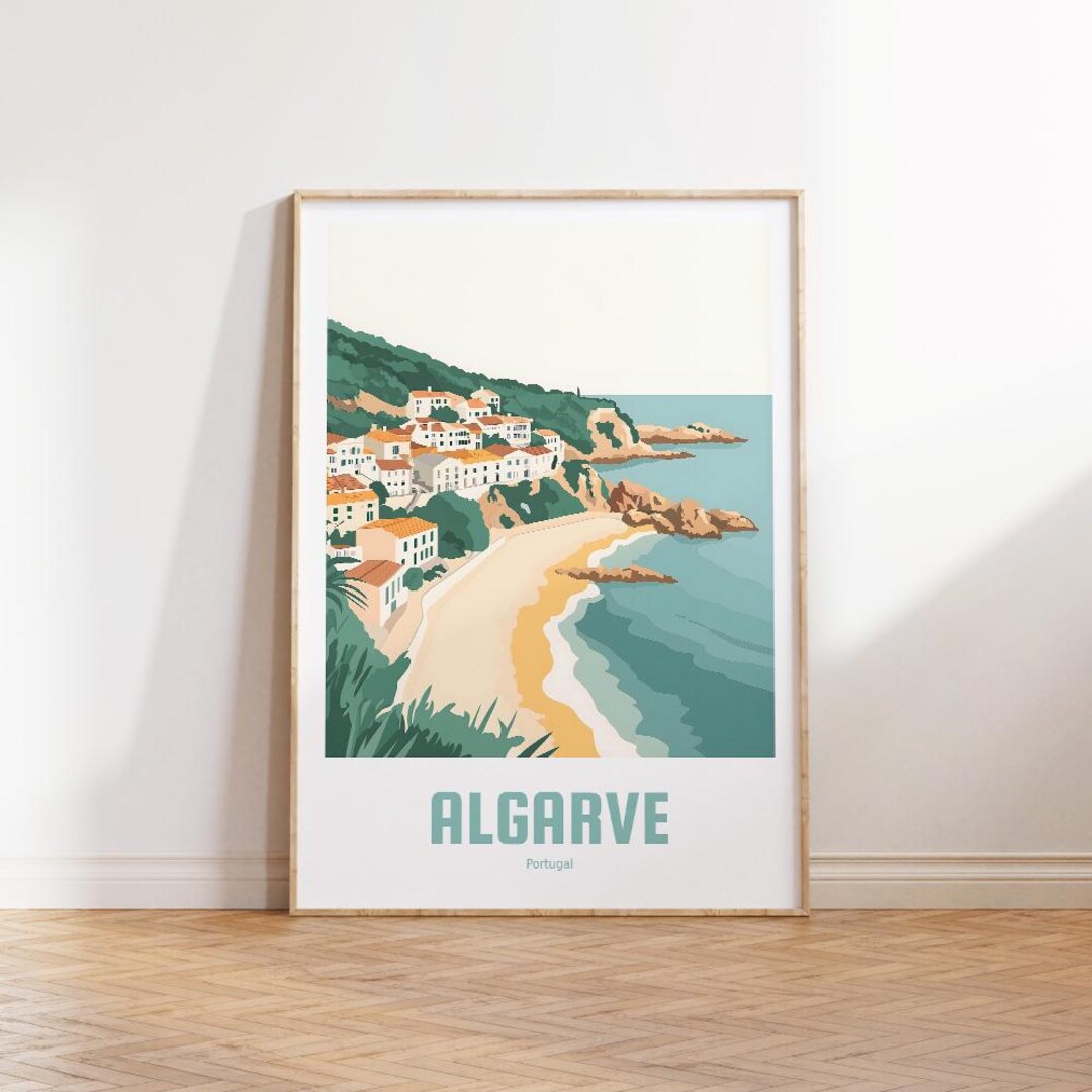 Algarve Poster - Vintage Travel Poster - Portugal Gift - Algarve Wall ...