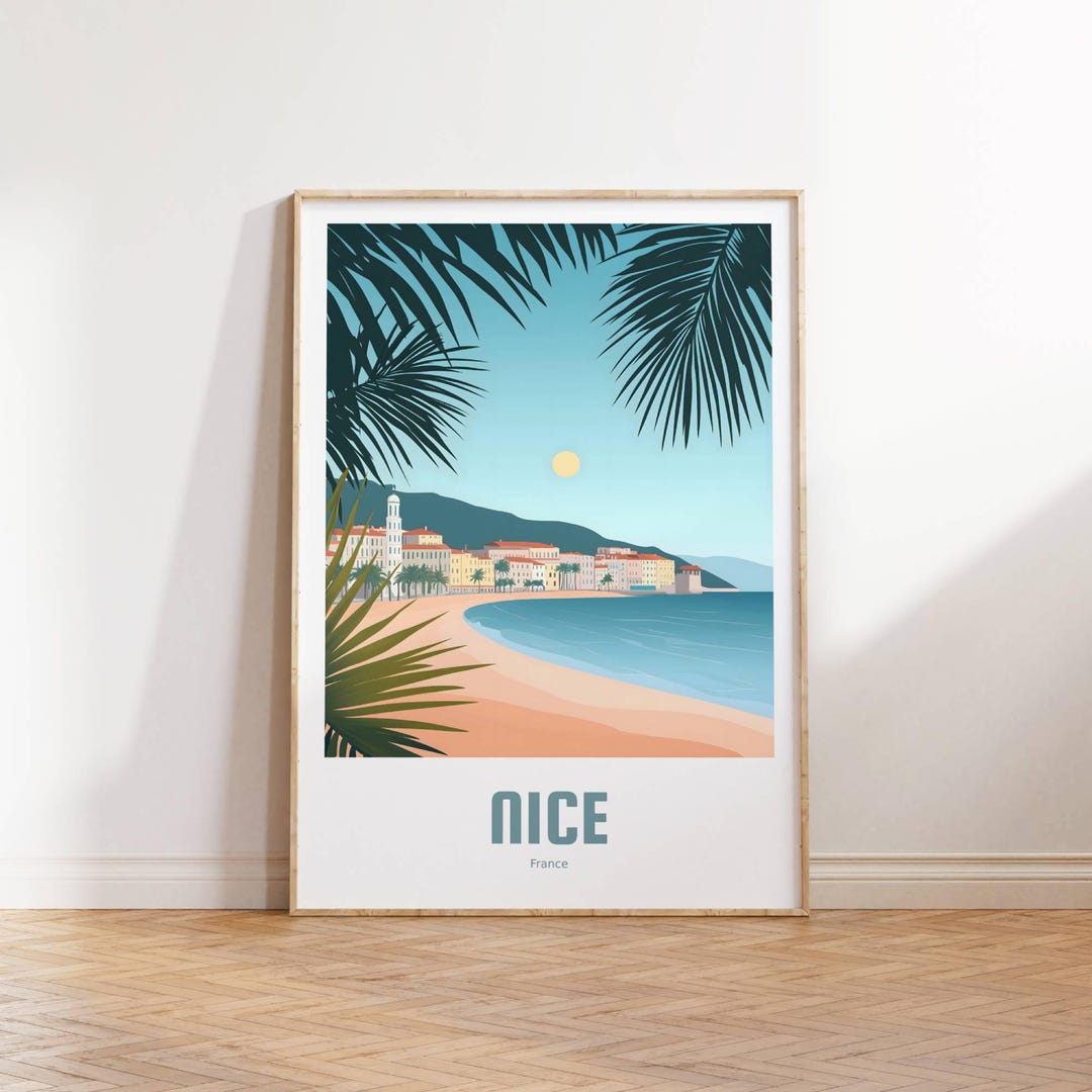 Nice Poster - Vintage Travel Poster - Retro Travel Poster - Travel ...